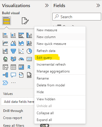 Power BI Data Target