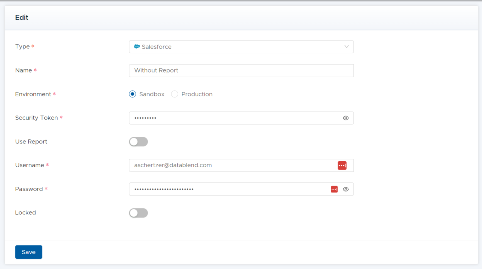 Salesforce Credentials