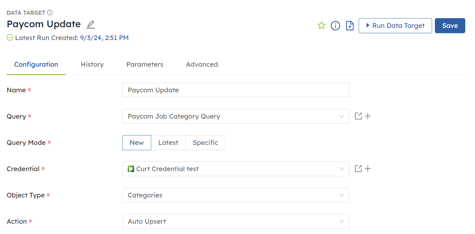 Paycom Data Targets