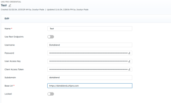 UKG Pro (Ultipro) Credentials