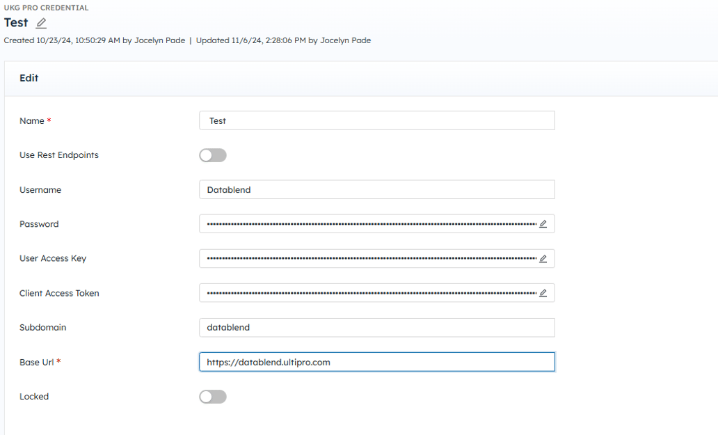 UKG Pro (Ultipro) Credentials
