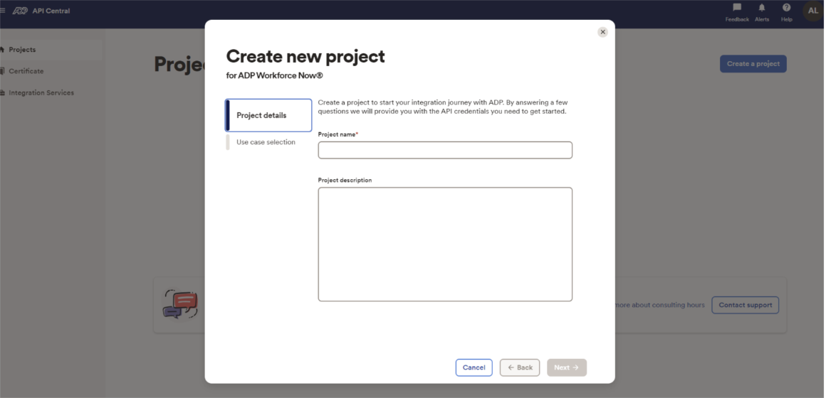ADP Workforce Now (WFN) Credentials